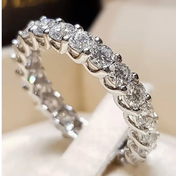 Jewelry | New Rhinestone Band Fashion Ring | Poshmark